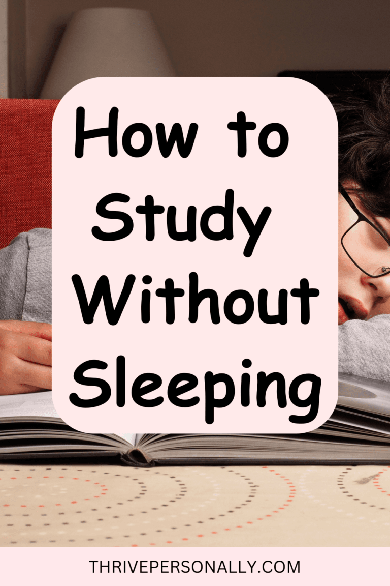 How to Study Without Sleeping