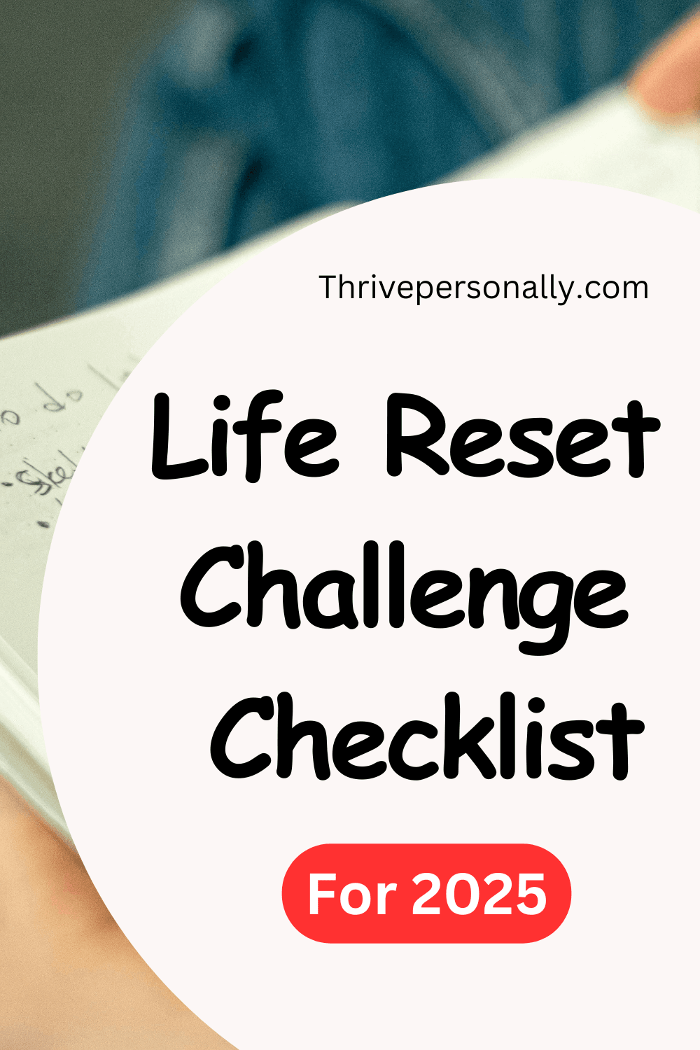 Your Essential Life Reset Challenge Checklist